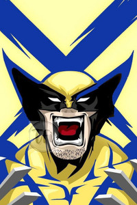 Superhero Wolverine Poster, Unframed, With Double Sided Tape Paper ...