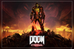 Doom Eternal Video Game Matte Finish Poster P-6667 Paper Print ...
