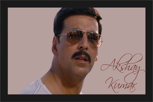 Akshay Kumar Poster with A4 Frame F-52 Fine Art Print - Nature, Quotes ...