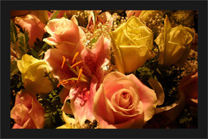 Flower Scenery Nature Poster with A4 Size Frame F-307 Paper Print ...