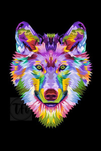 Wolf Poster | Wolf Posters for Room | Unframed | With Self Adhesive ...