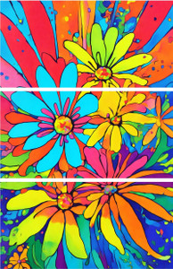 Flower Design Poster | Full HD Digital Printing | Unframed Paper Print ...