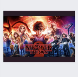 Stranger things TV Series Self Adhesive Poster NON FRAMED Photographic ...