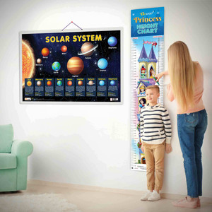 Solar System and OCEAN HEIGHT CHART | Set of 2 chart | Explore the ...