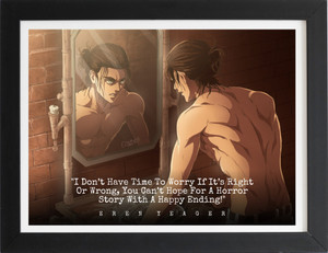 Eren Yeager | Attack on titan Framed Poster | Anime Framed Poster ...