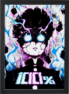 mob psycho 100 poster with frame mob psycho wall poster (Size_13x9.8 ...