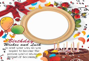 Poster Happy Birthday Insert Photo Sl-15753 (Wall Poster, 13x19 Inches ...