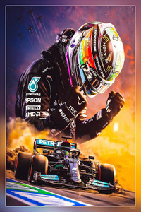 Formula1 F1 Racing Cars Red Bulls Lewis Hamilton Matte Finish Poster P ...