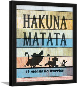 Chaka Chaundh - Hakuna Matata Wall Décor - Hakuna Matata Wall Frame ...