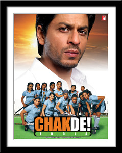 Chak De - Shah Rukh Khan - Bollywood Hindi Movie Poster - Small Framed ...