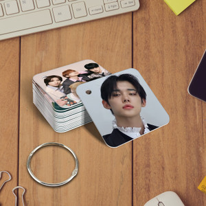 TXT Flash 1mm Thick Cards with Snap Key Ring (Set of 12 Cards 24 Photos ...