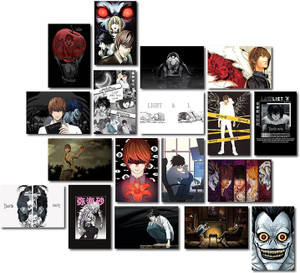 Death note - Anime-Japanese manga WALL DECOR | PACK OF 18 wall collage ...