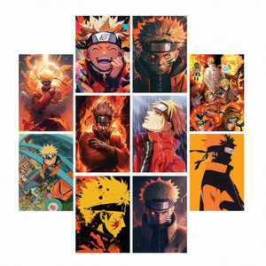 Set of 10 Naruto Uzumaki Model : 033 Wall Stickers Wall Decor Poster ...