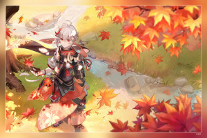 Kaedehara Kazuha Genshin Impact Matte Finish Poster Paper Print ...