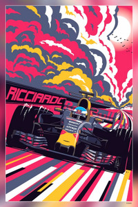 Formula F1 Racing Cars Red Bulls Lewis Hamilton Matte Finish Poster ...