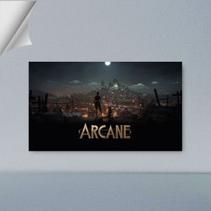 VIRGIN ARTS | POWDER JINX AND VIOLET VI| ARCANE | ANIME | 300 GSM A4 ...