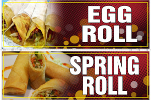 Poster For Hotel Restaurant Bar Caterer Sticker Egg Roll And Spring ...