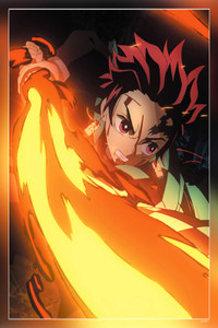 Tanjiro Kamado Demon Slayer Kimetsu No Yaiba Man Sword Tanjiro Matte ...