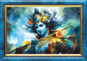 KRISHNA Wall Art for Home, Office, Bedroom, Living Room Wall Decoration ...