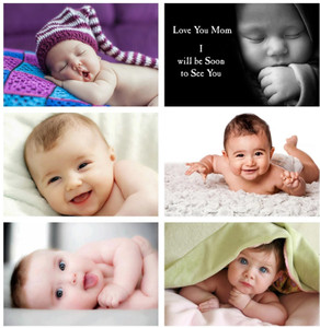 Set of 6 Cute Baby Combo Posters | Smiling Baby Poster | Poster for ...