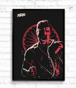 Rrr Fire Pose Poster Photographic Paper - Movies posters in India - Buy ...