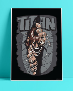 YAA - Attack On Titan : Eren Titan New Premium Design Anime Poster 07 ...