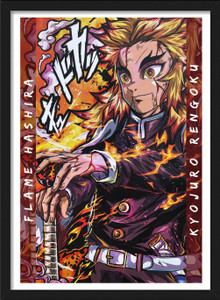 Kyojuro Rengoku | Demon Slayer Framed Poster | Anime Framed Posters ...