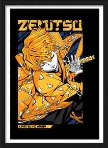 Zenitsu Agatsuma | Demon Slayer Framed Poster | Anime Framed Posters ...