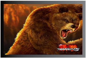 Tekken Game Frame Poster For Room Synthetic Wood Gloss Lamination F37 ...