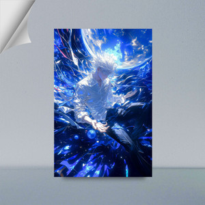 VIRGIN ARTS | GOJO SATORU SIX EYE | JUJUTSU KAISEN | ANIME | 300 GSM A4 ...