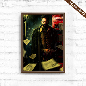 Kohli The Gangster Poster Brown Frame Photographic Paper - Pop Art ...