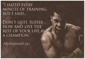 Mohammed Ali Boxing Quote Motivational Inspiration Wall Poster A4 Size ...