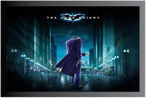 Joker Frame Poster For Room Synthetic Wood Gloss Lamination F20 Paper ...