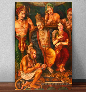 Shree Ram darbar Wall Poster For Home And office Decor,Lord Rama poster ...