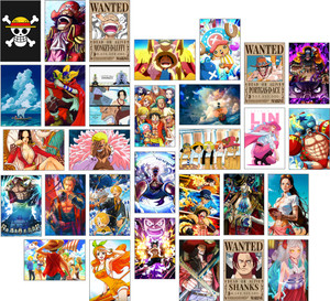 paper9store Pack Of 30 One Piece Posters | Self Adhesive|Includes One ...