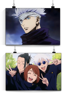 Gojo Geto and Shoko Friend poster For Jujutsu Kaisen | Set of 2 Jujutsu ...