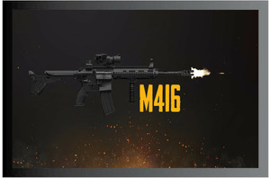 Pubg Game Frame Poster For Room Synthetic Wood Gloss Lamination F69 ...