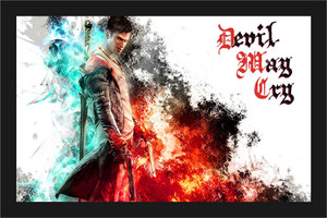 Devil May Cry DMC Game Poster with A4 Size Frame F-274 Paper Print ...