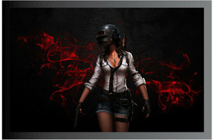 Pubg Game Frame Poster For Room Synthetic Wood Gloss Lamination F64 ...