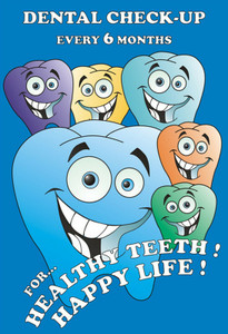 Poster Dental Dentist Healthy Teeth Happy Life sl-17064 (Large Poster ...