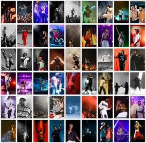 Pack of 54 Hip Hop Rapper Wall Collage Kit Posters - 4 x 6 Inches ...