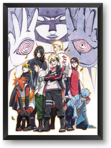 ANIME POSTER FRAME - NARUTO - Black Framed Wall Poster For Home And ...