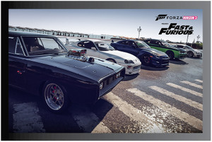 Fast and Furious Movie Frame Poster For Room Synthetic Wood Gloss ...
