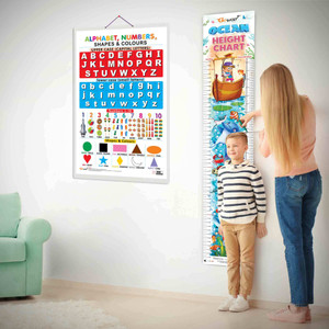 Alphabet, Numbers, Shapes & Colours and OCEAN HEIGHT CHART | Set of 2 ...