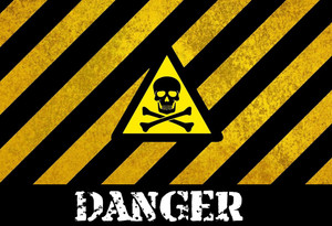Poster Danger Poster sl-14222 (LARGE Poster, 36x24 Inches, Banner Media ...