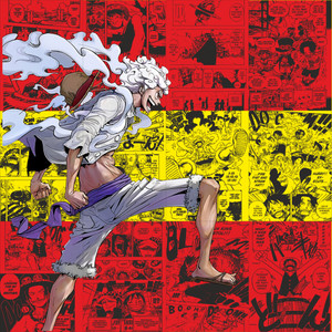 Set of 12 Monkey D Luffy Manga Collage Poster | A4 (11.9x8.3 inch ...