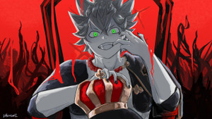 Black Clover Asta Anime Hd Matte Finish Poster Paper Print - Animation ...