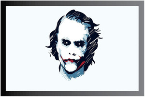 Joker Frame Poster For Room Synthetic Wood Gloss Lamination F25 Paper ...