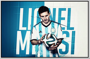 Poster Lionel Messi Poster sl-6961 (Large Print, 36x24, Banner Media ...
