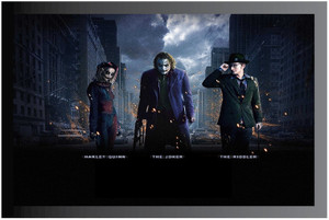 Joker Frame Poster For Room Synthetic Wood Gloss Lamination F187 Paper ...